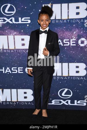Actress Mandeiya Flory attends the world premiere of "Men in Black ...
