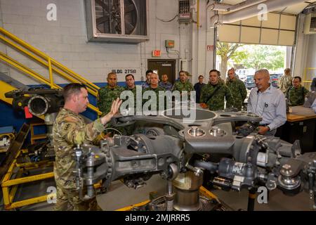 U.S. Army Staff Sgt. Kyle Mcintyre, an aircraft powertrain instructor ...