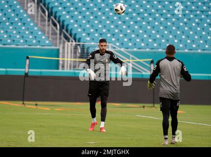 Rafael Romo, goalkeeper for the Venezuelan national soccer team ...