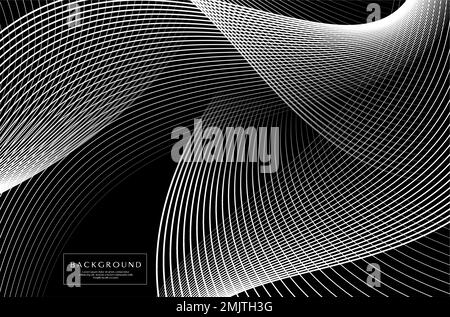 Blended line abstract background. Line art technology abstract ...