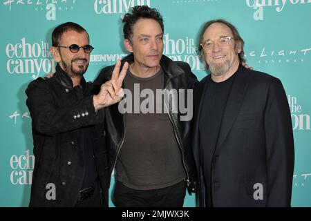Ringo Starr, from left, Jakob Dylan and Stephen Stills attend the LA ...