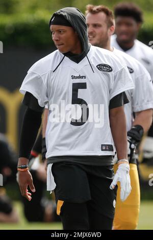 Pittsburgh Steelers quarterback Joshua Dobbs (5) at practice during NFL ...