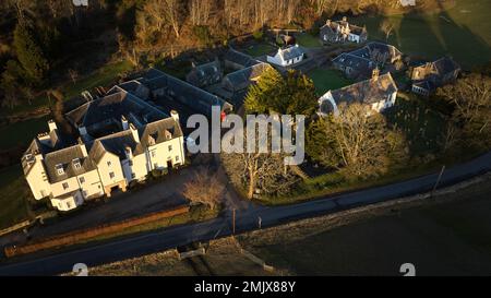 Fortingall Church and graveyard with the famous Fortingall Yew believed ...