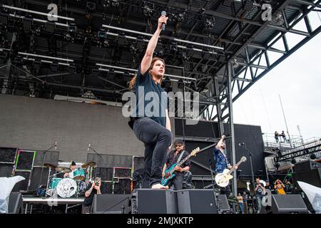 Brett Emmons of The Glorious Sons performs at the Sonic Temple Art and ...