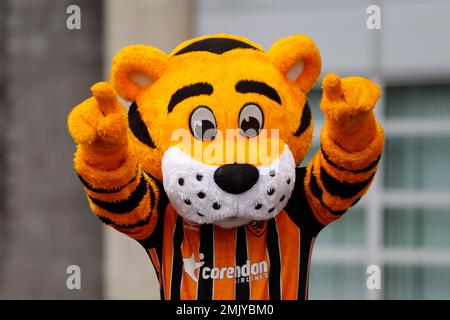 The Hull City mascot before the Sky Bet Championship match Hull City vs ...