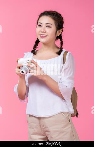 Take summer modelling young woman Stock Photo - Alamy