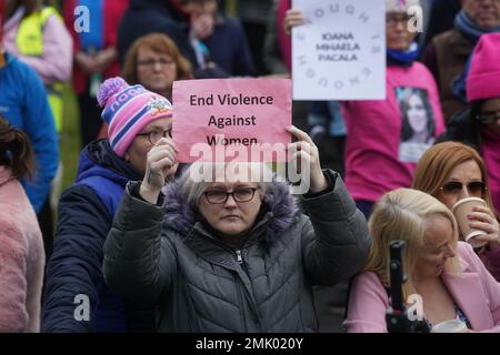 People at a vigil at Lurgan Park in Lurgan, Co Armagh in memory of ...