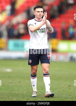 Bolton Wanderers' Aaron Morley after the Sky Bet League One match at ...