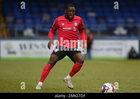 Colchester United's Junior Tchamadeu during the Sky Bet League Two ...