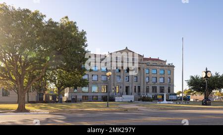 Newkirk, Oklahoma, USA - October 18, 2022: The old business district on ...
