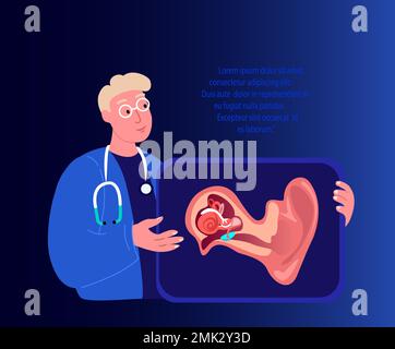 Audiologist Professors Scientists ENT-Doctors Examine Ear Anatomy ...