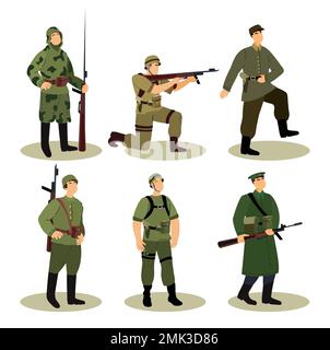 Collection of Various Soldiers Military People or Personnel Army ...