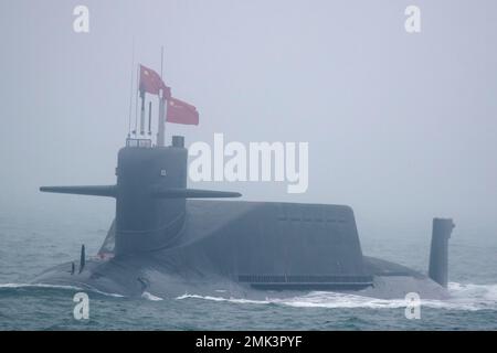 A new type 094A Jin-class nuclear submarine Long March 10 of the ...