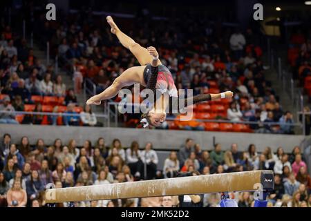 North Carolina State's Emily Shepard competes on the floor during an ...