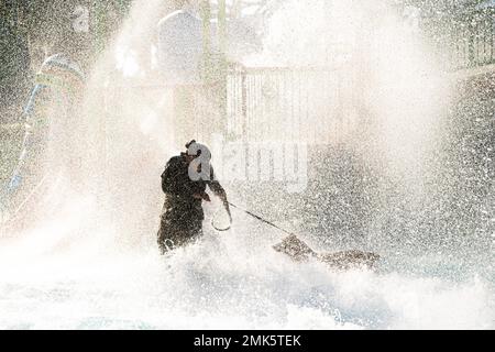 A Military Working Dog from the 820th Base Defense Group, 93rd Air ...
