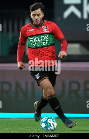 Rotterdam - Souffian El Karouani of NEC Nijmegen, Patrik Walemark of Feyenoord during the match ...