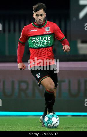 Rotterdam - Souffian El Karouani of NEC Nijmegen, Patrik Walemark of Feyenoord during the match ...