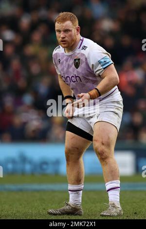 Northampton Saints Robbie Smith during the warm up before the Gallagher ...