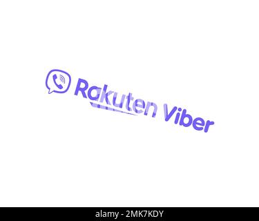 Viber, rotated logo, white background Stock Photo - Alamy