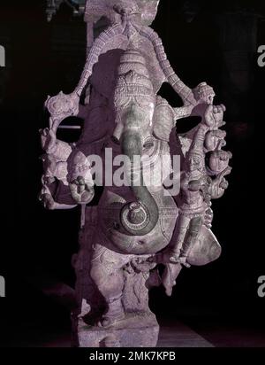 The colorful statue of Ganesha in the temple Stock Photo - Alamy