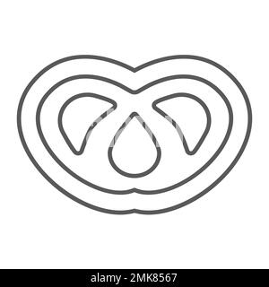 Bretzel with a thin line. Vector on a white background Stock Vector ...