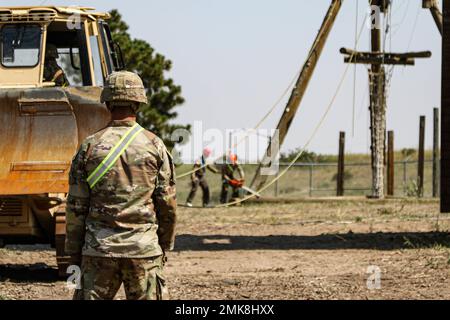 Soldiers assigned to Bravo Company, 52nd Brigade Engineer Battalion ...