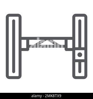Car lifting logo design. Car on a wheel alignment lift in auto service ...