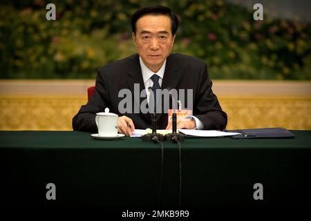 Chen Quanguo (C), Communist Party Secretary of Xinjiang Uyghur ...