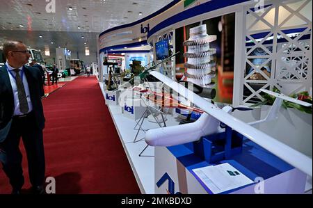 Weapons are on display at the 8th annual weapons exhibition organized ...