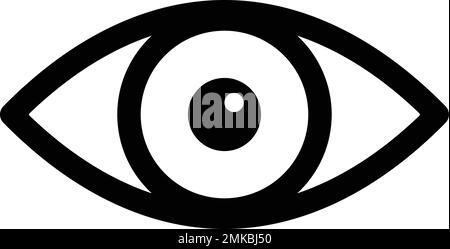 Eye icon. Eyesight symbol. Retina scan eye. Simple eye. vector Stock ...