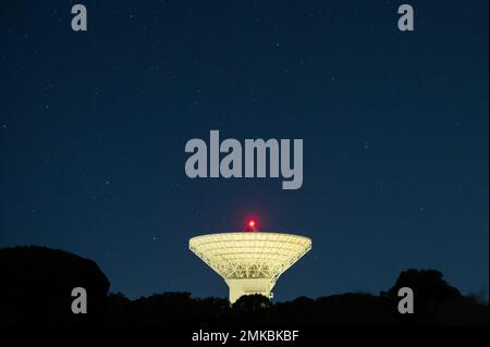 Planets in deep space. Space station in orbit of exoplanet Stock Photo ...