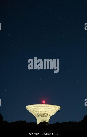 Avila, Spain. 28th Jan, 2023. View of the antenna of the deep space ...