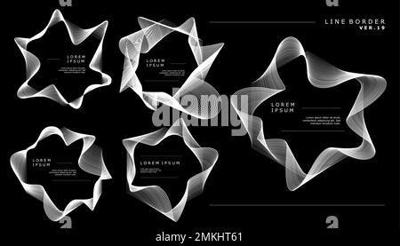 Futuristic gaming frame border design with online and offline screens ...