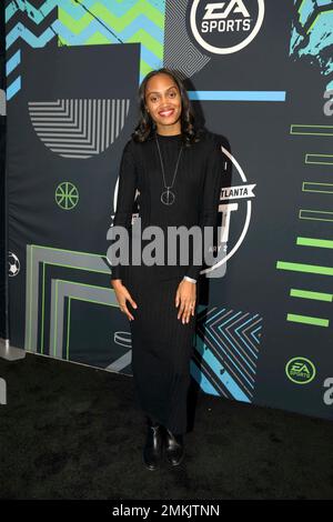 Jewel Burks Solomon arrives during the Bud Light Super Bowl Music Fest ...