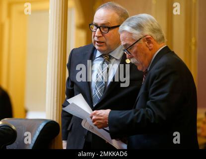 Del. Mark Sickles, D-Fairfax, left, speaks for his bill, HB 1663, the ...