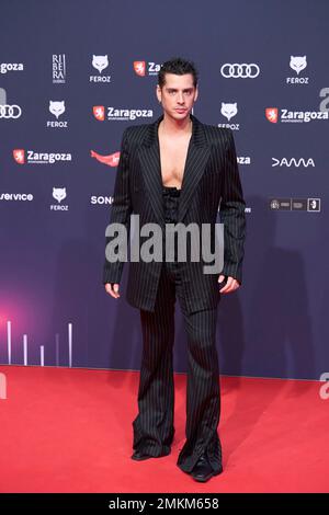 Eduardo Casanova attends the Feroz Awards 2019 Red Carpet at Bilbao ...