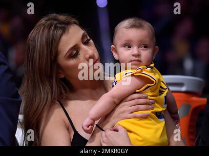 (R-L) Lonzo Ball and Daughter Zoey Christina Ball arrives at the ...