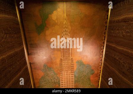 Chrysler Building lobby ceiling Stock Photo - Alamy