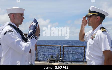 PHILIPPINE SEA (Sept. 2, 2022) Cmdr. Joseph McGettigan, commanding ...