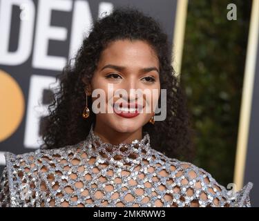 Indya Moore arrives at the 76th annual Golden Globe Awards at the ...