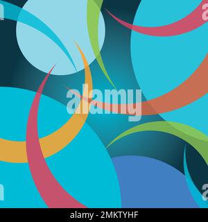 colorful circle blend abstract logo background.vector design Stock ...