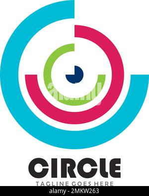 circle logo and symbols TEMPLATE Vector ILLUSTRATION Stock Vector Image ...