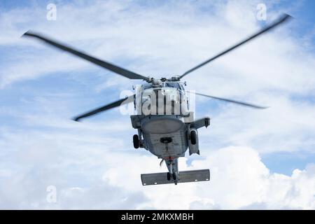 220912-N-LK647-0239 ATLANTIC OCEAN (Sept. 12, 2022) An MH-60R Seahawk ...