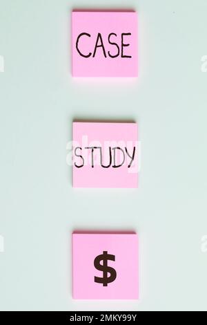Hand writing sign Case Study. Conceptual photo A subject matter to be ...