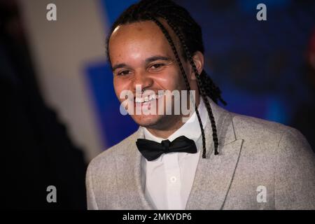 Tarik Frimpong poses for photographers upon arrival at the 'Mary ...