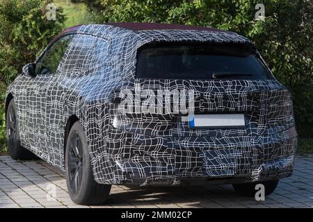 Prototype of a modified pre-production model of a passenger car SUV ...