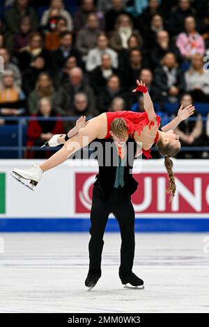 Mariia PINCHUK & Mykyta POGORIELOV (UKR), during Junior Ice Dance ...