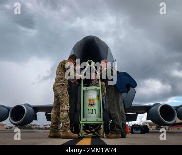 Airmen assigned to the 6th Air Refueling Wing and guests attend the Dr ...