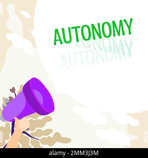 Inspiration showing sign Autonomy, Business idea vehicle that can guide ...