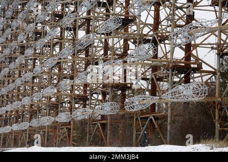 The once secret Soviet Duga radar facility near Chernobyl contains ...